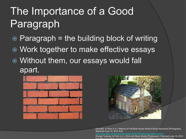 Defining the Paragraph: The Building Block of Writing | PPT