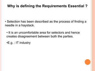 Defining the requirements | PPTX