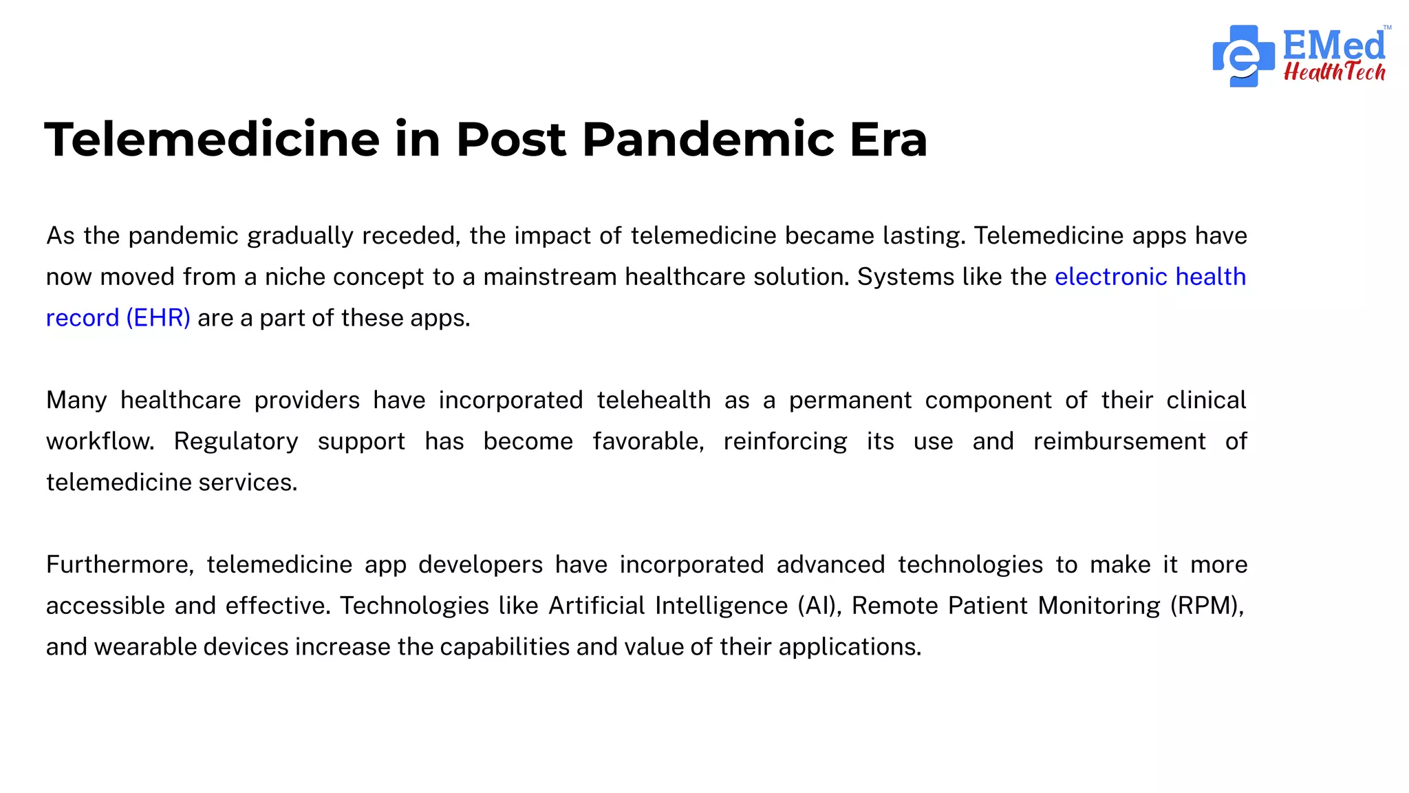 Defining the Role of Telemedicine in Healthcare | PDF