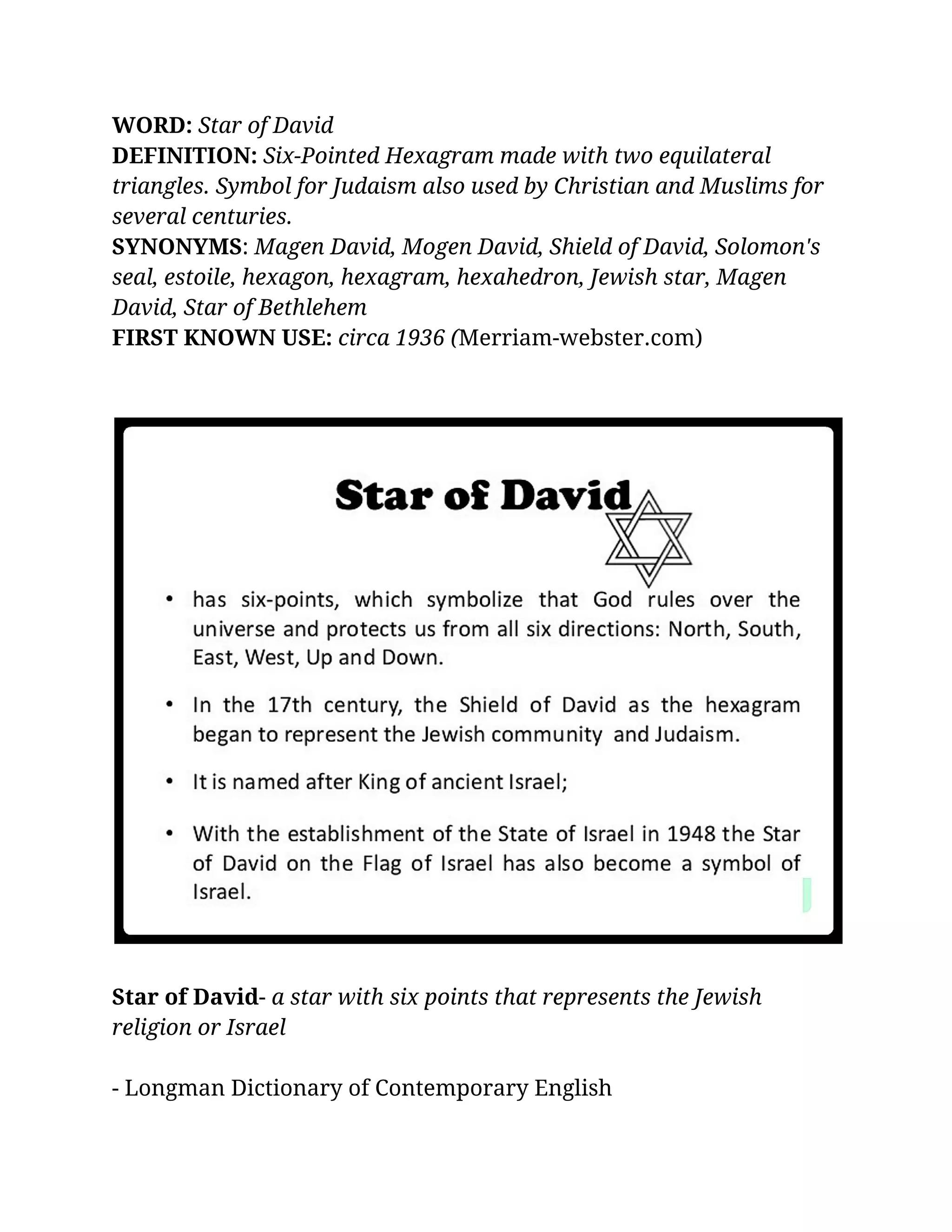 Defining the Star of David | PDF