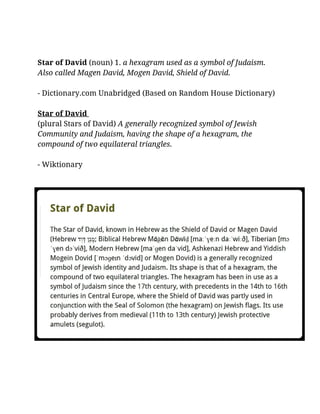 Defining the Star of David | PDF