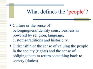 Defining The State And The People | PPT | Free Download