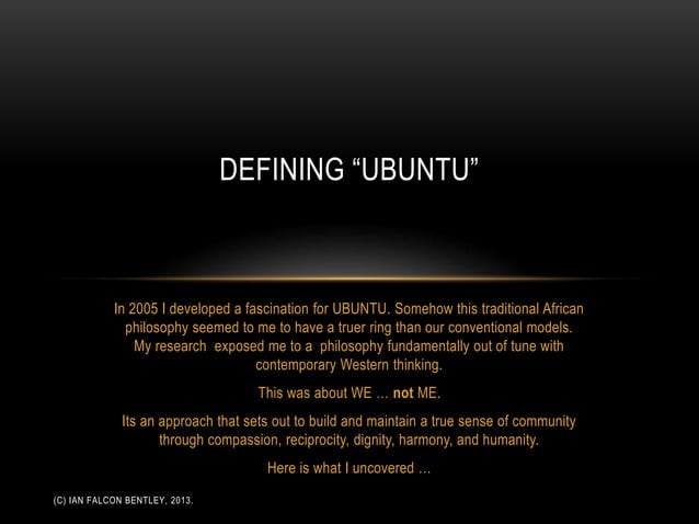 Defining ubuntu | PPTX