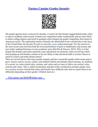 Defining Underachievement | PDF