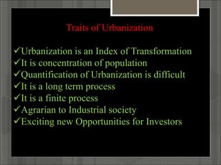 Defining Urban Urbanization and Urbanism | PPT