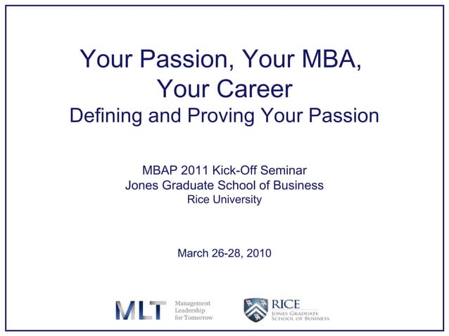 Defining Your Passion | PPT