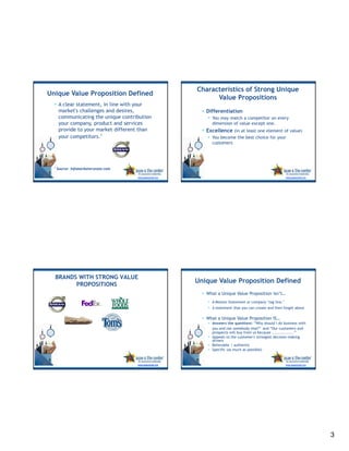Defining your unique value proposition | PDF