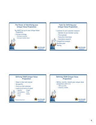 Defining your unique value proposition | PDF