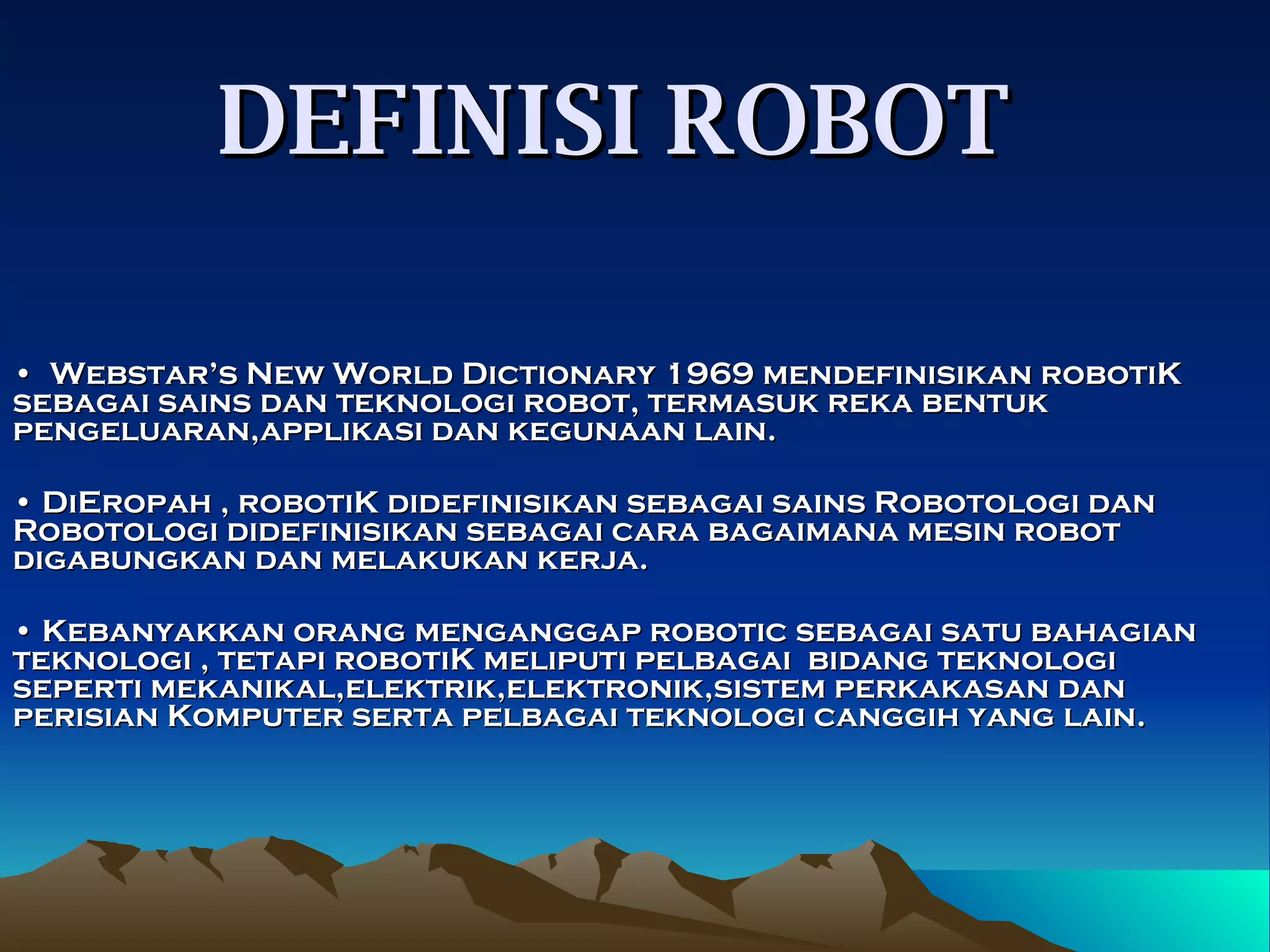 Definisi Robot | PPT