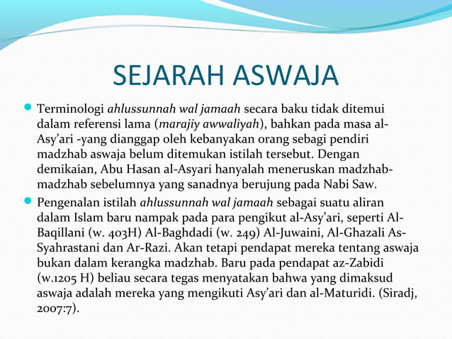 Definisi aswaja nu | PPT