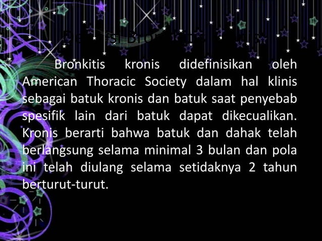Definisi bronchitis kronis pptna | PPT