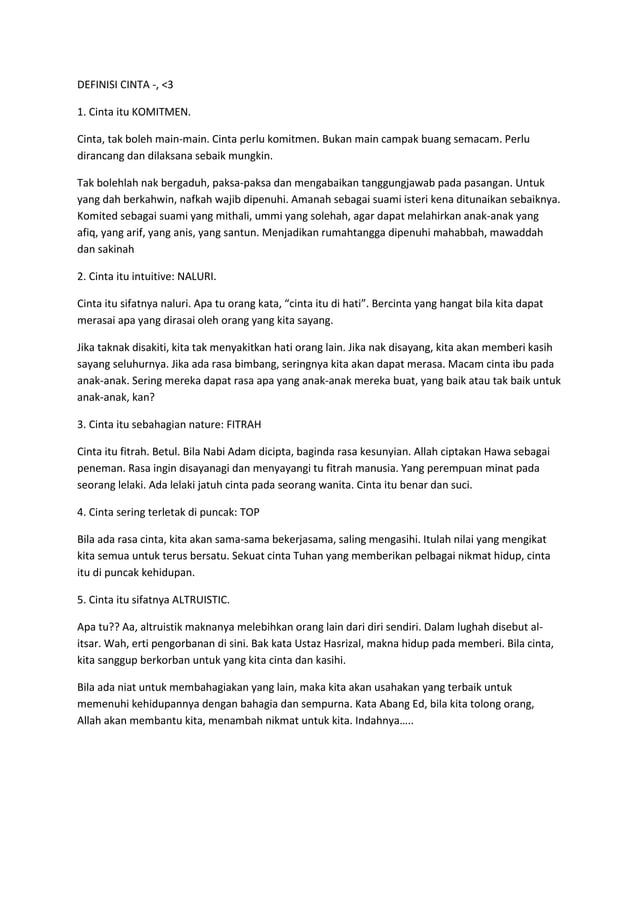 Definisi cinta | PDF