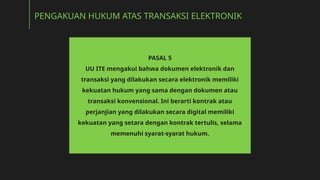 DEFINISI, CONTOH, DAN SANKSI UU ITE.pptx Muhammad Syafiq Wafi | PPTX