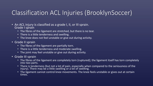 Definisi dan klasifikasi acl | PPTX