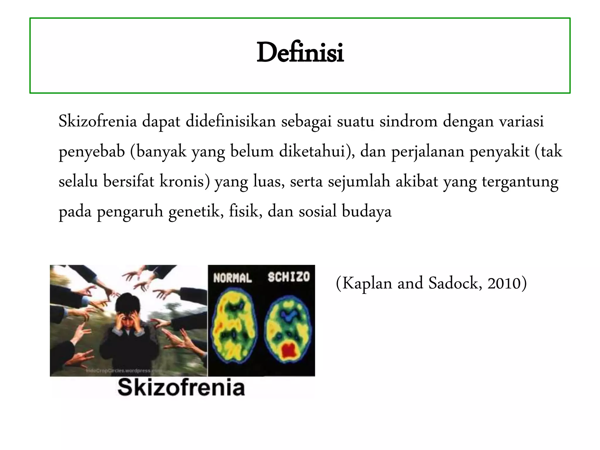 Definisi dan Jenis Skizofrenia | PPTX