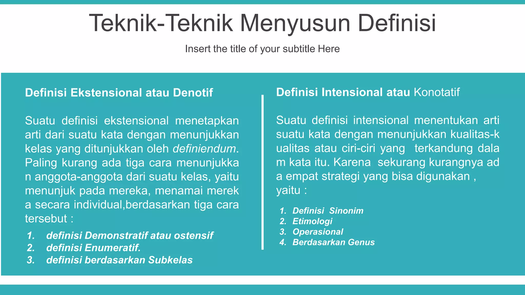 Definisi dan penalaran filsafat | PPTX