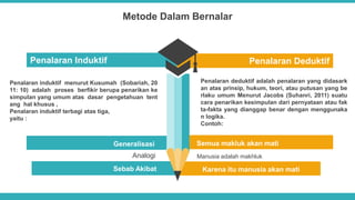 Definisi dan penalaran filsafat | PPTX