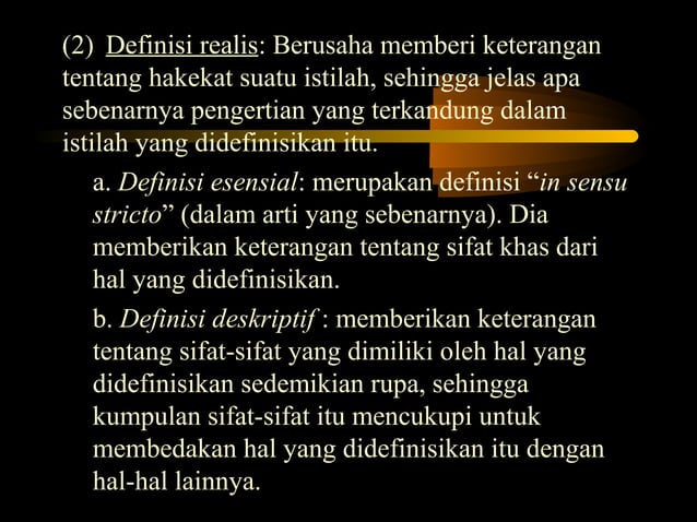 Definisi dan pengertiannya | PPT