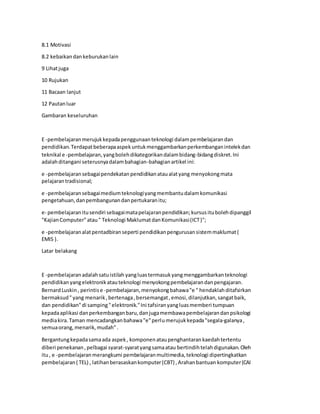 Definisi e pembelajaran | PDF