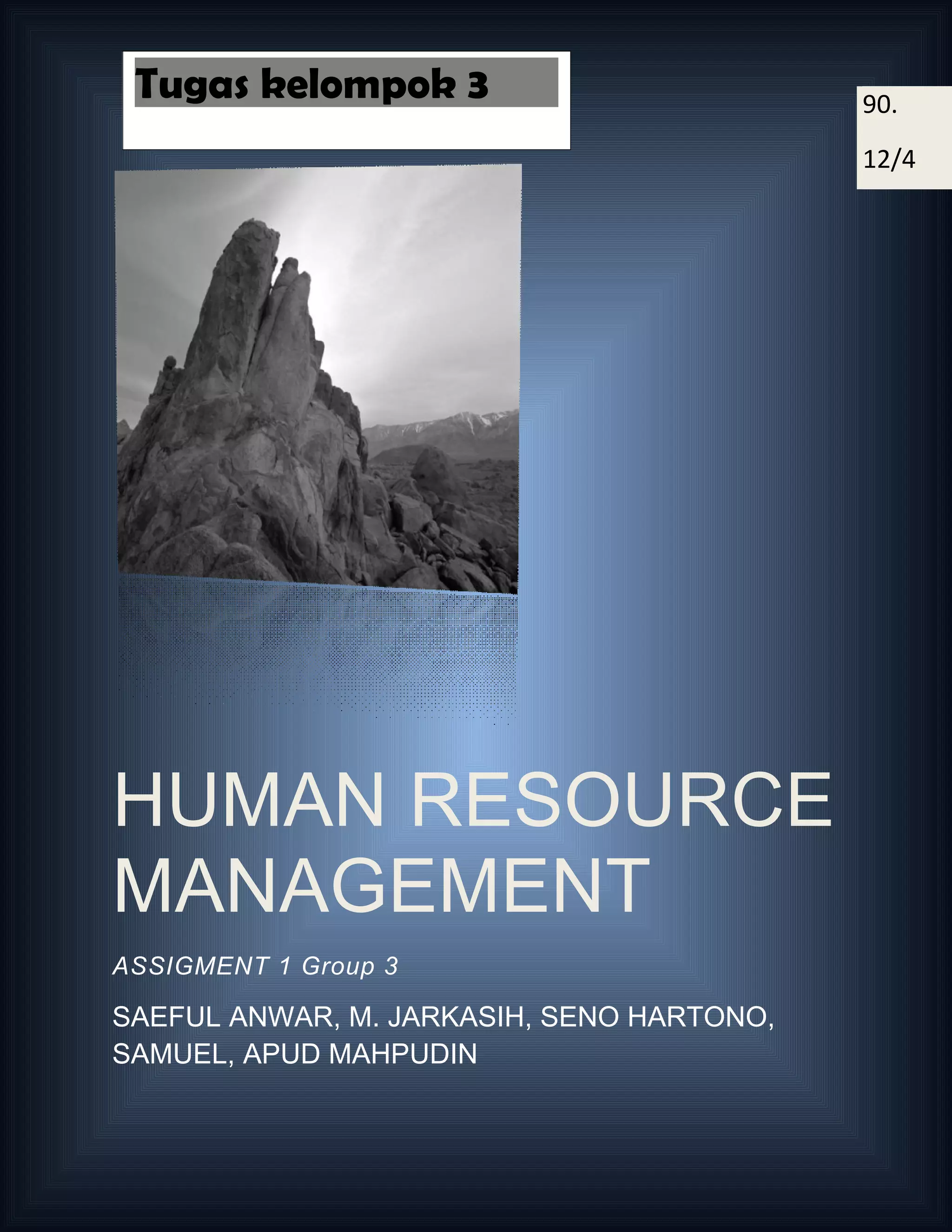 Definisi hr management | DOC