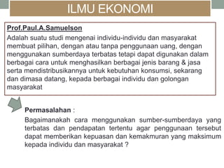 Definisi ilmu ekonomi | PPT