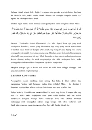 Definisi istishab | DOCX