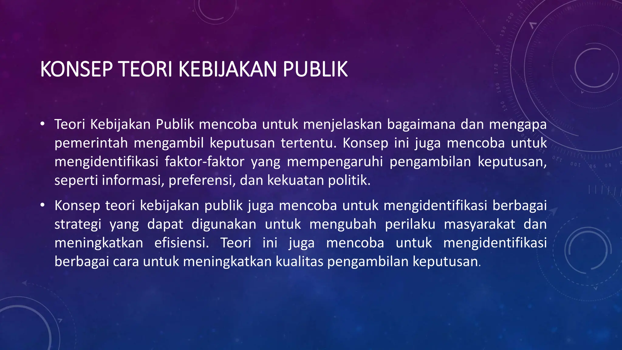 Definisi Kebijakan Publik, model kebijakan, sejarah kebijakan | PPTX