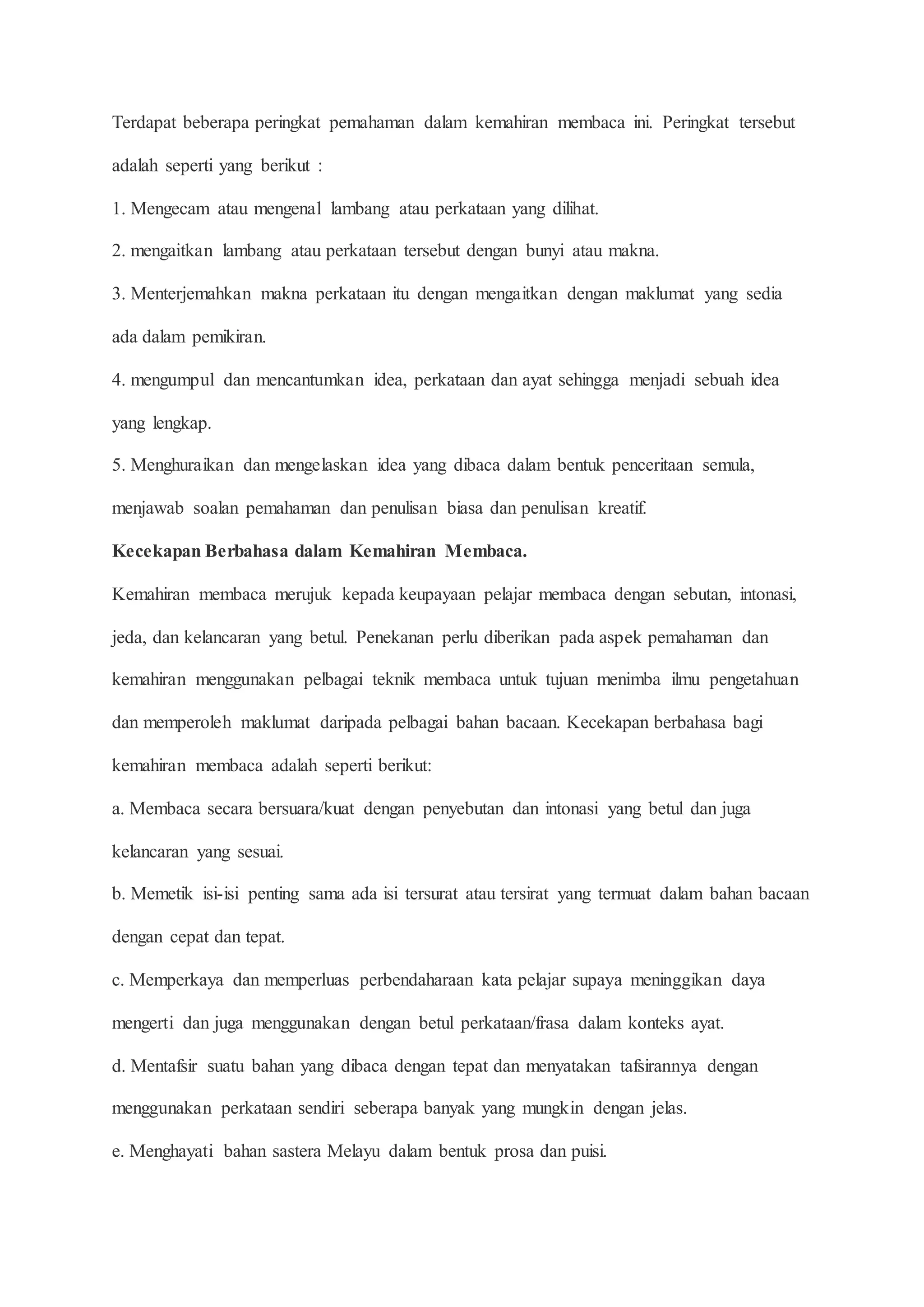 Definisi kemahiran membaca | DOCX