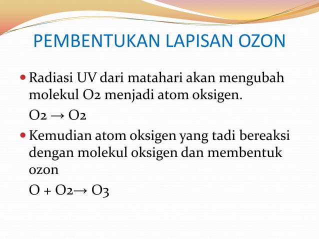 Definisi lapisan ozon. | PPTX