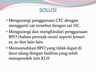 Definisi lapisan ozon. | PPTX