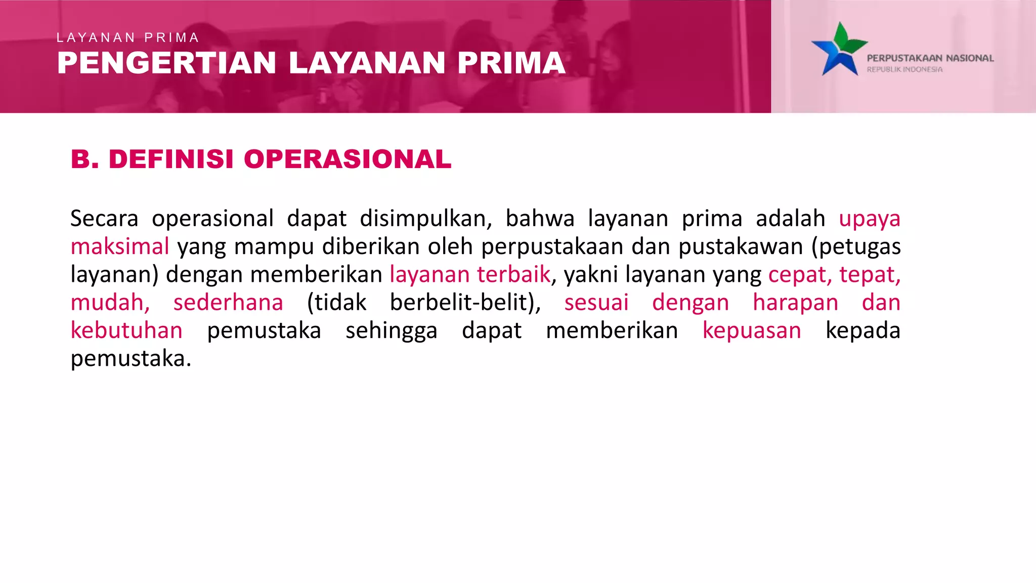 Definisi layanan prima | PPT