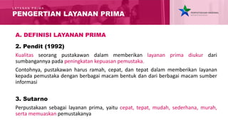 Definisi layanan prima | PPTX