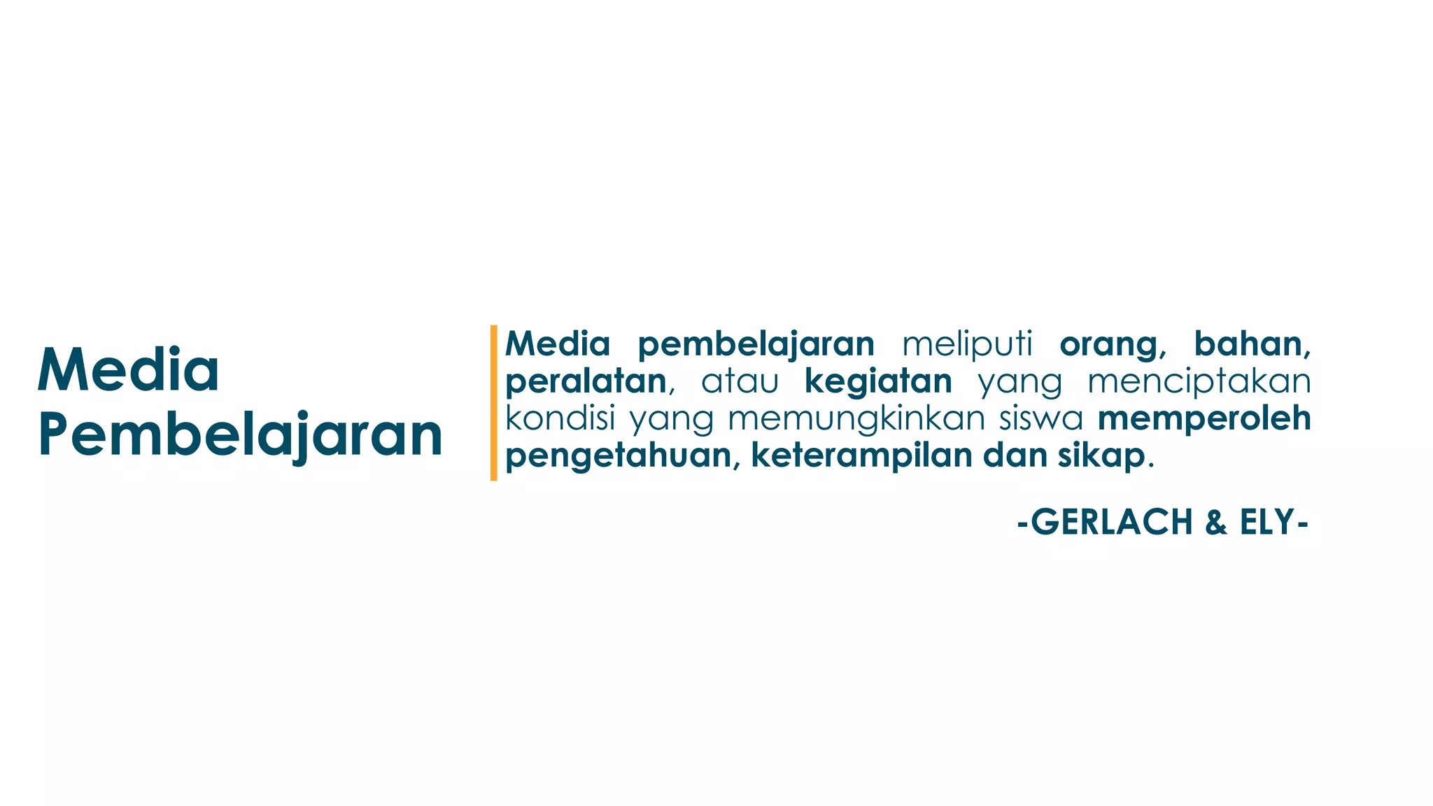 Definisi media pembelajaran sederhana | PDF