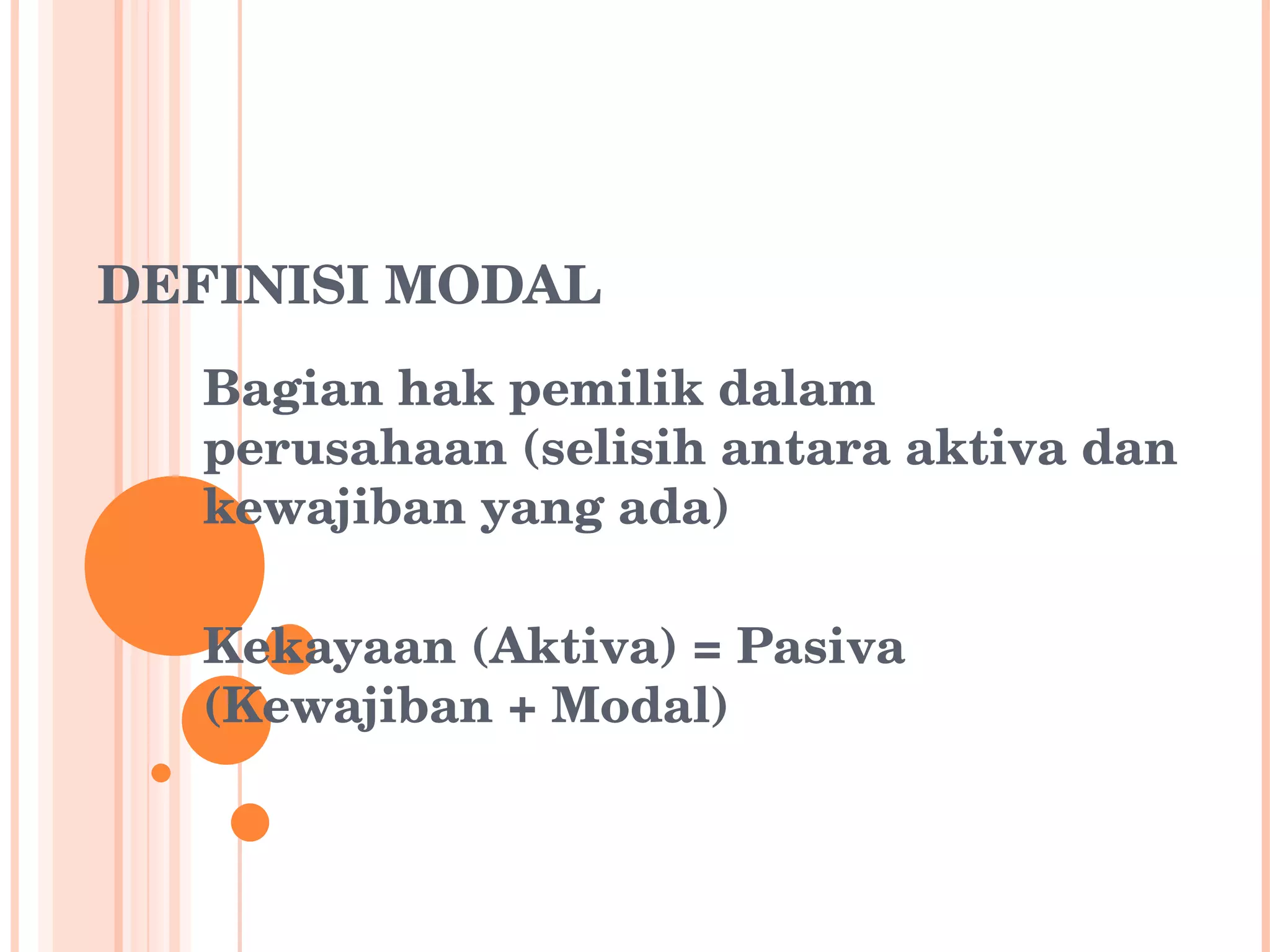 Definisi modal | PPT