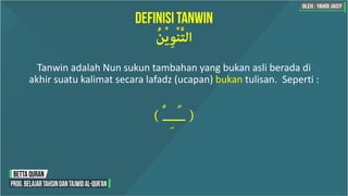 Definisi nun sukun dan tanwin | PDF