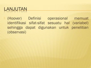 Definisi operasional ppt | PPT