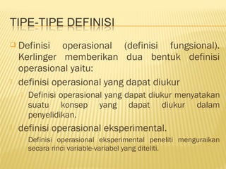 Definisi operasional ppt | PPT