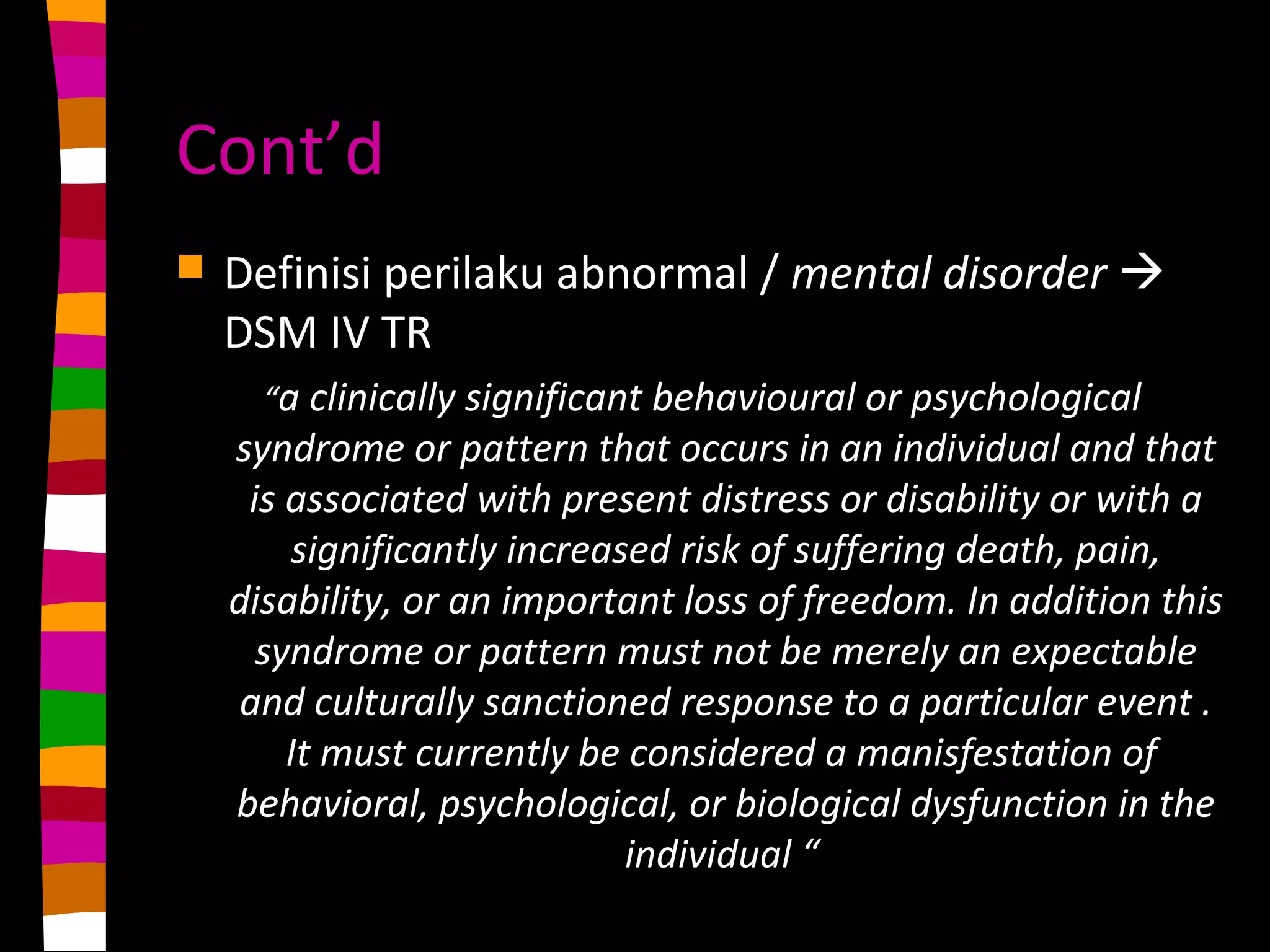 Definisi perilaku abnormal 1 | PPT
