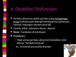 Definisi perilaku abnormal 1 | PPT