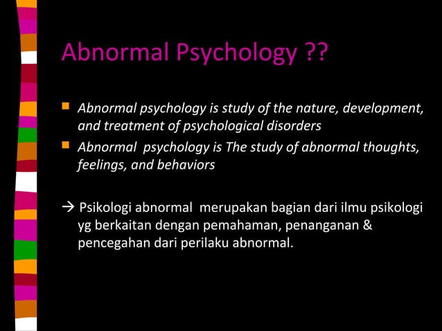 Definisi perilaku abnormal 1 | PPT