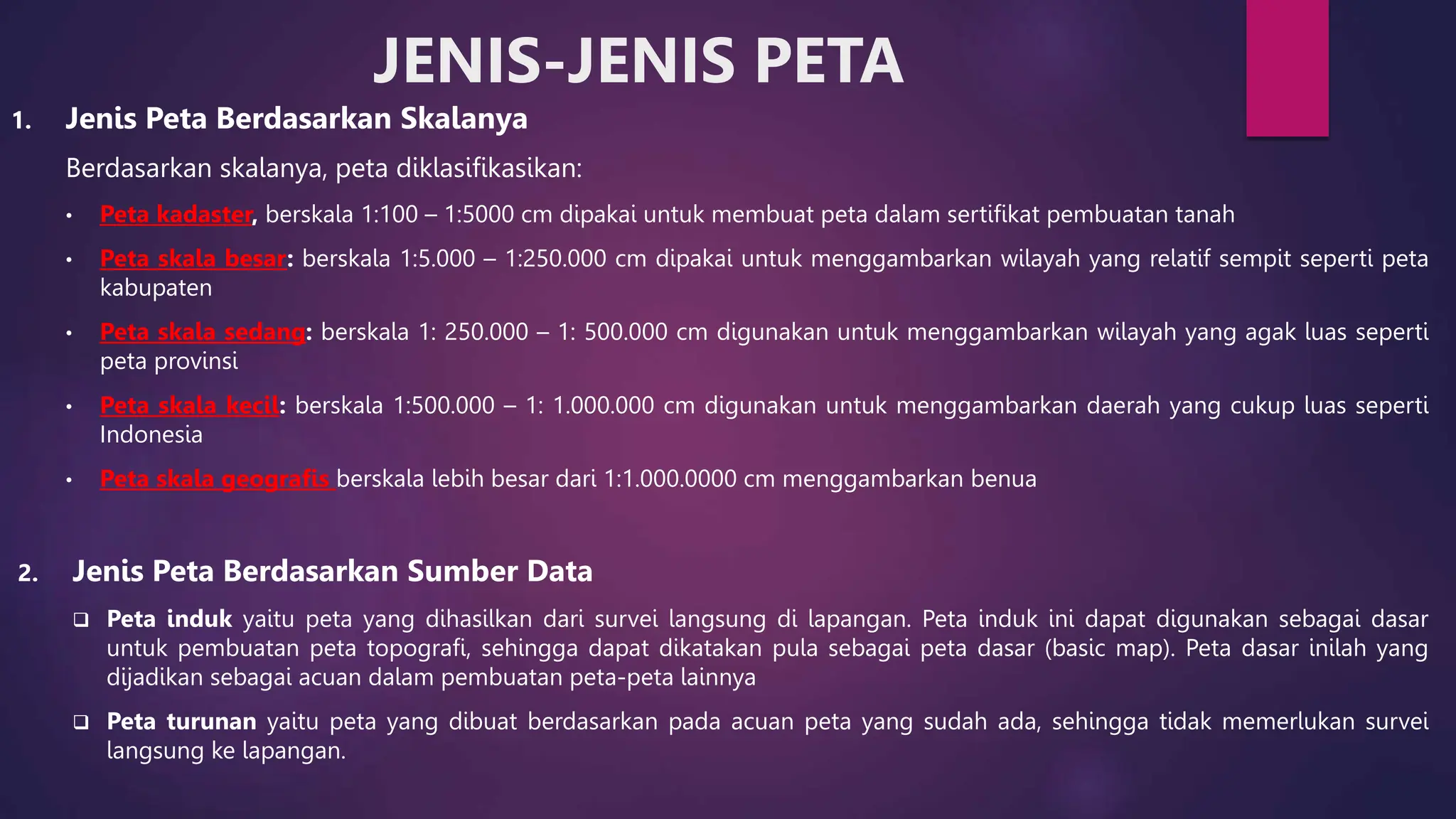 DEFINISI PETA, JENIS PETA DAN KOMPONEN PETA.pptx