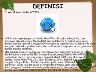 Definisi Internet relay chat dan World Wide Web | PPT