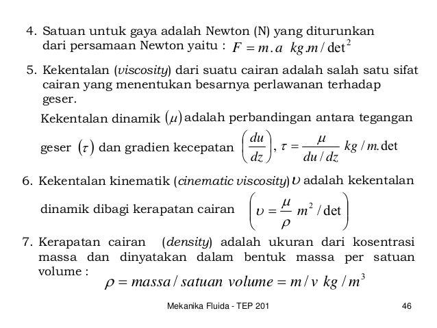 Definisi sifat fluida