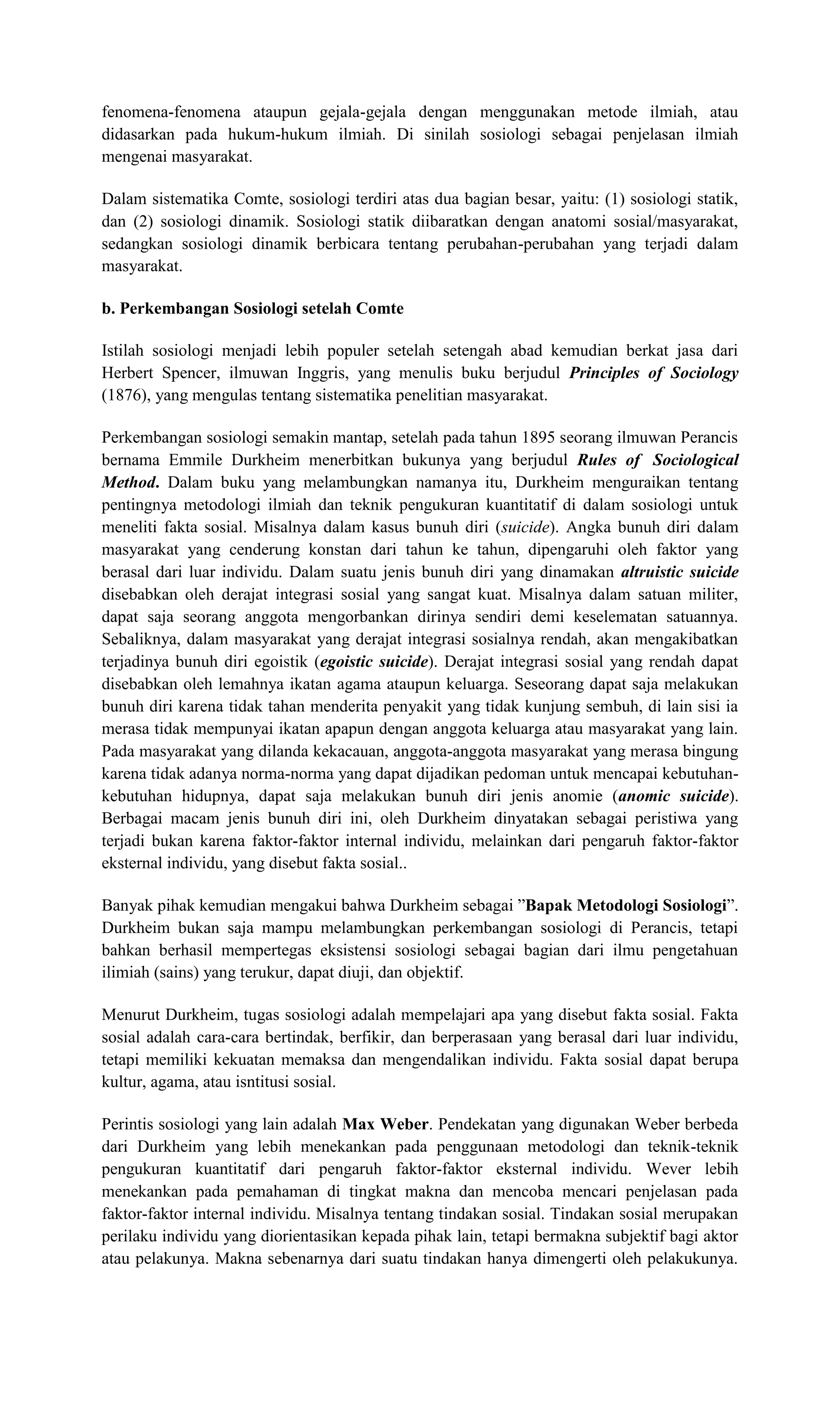 Ringkasan Definisi sosiologi | DOCX