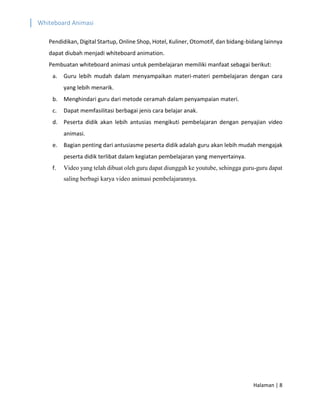 Definisi whiteboard animation | PDF
