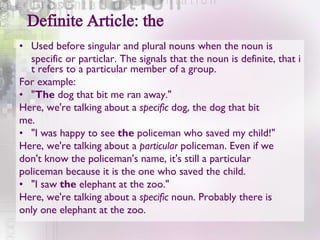 Definite-and-indefinite-articles-power-point.ppt | Geography | Science