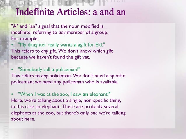 Definite-and-indefinite-articles-power-point.ppt | Geography | Science