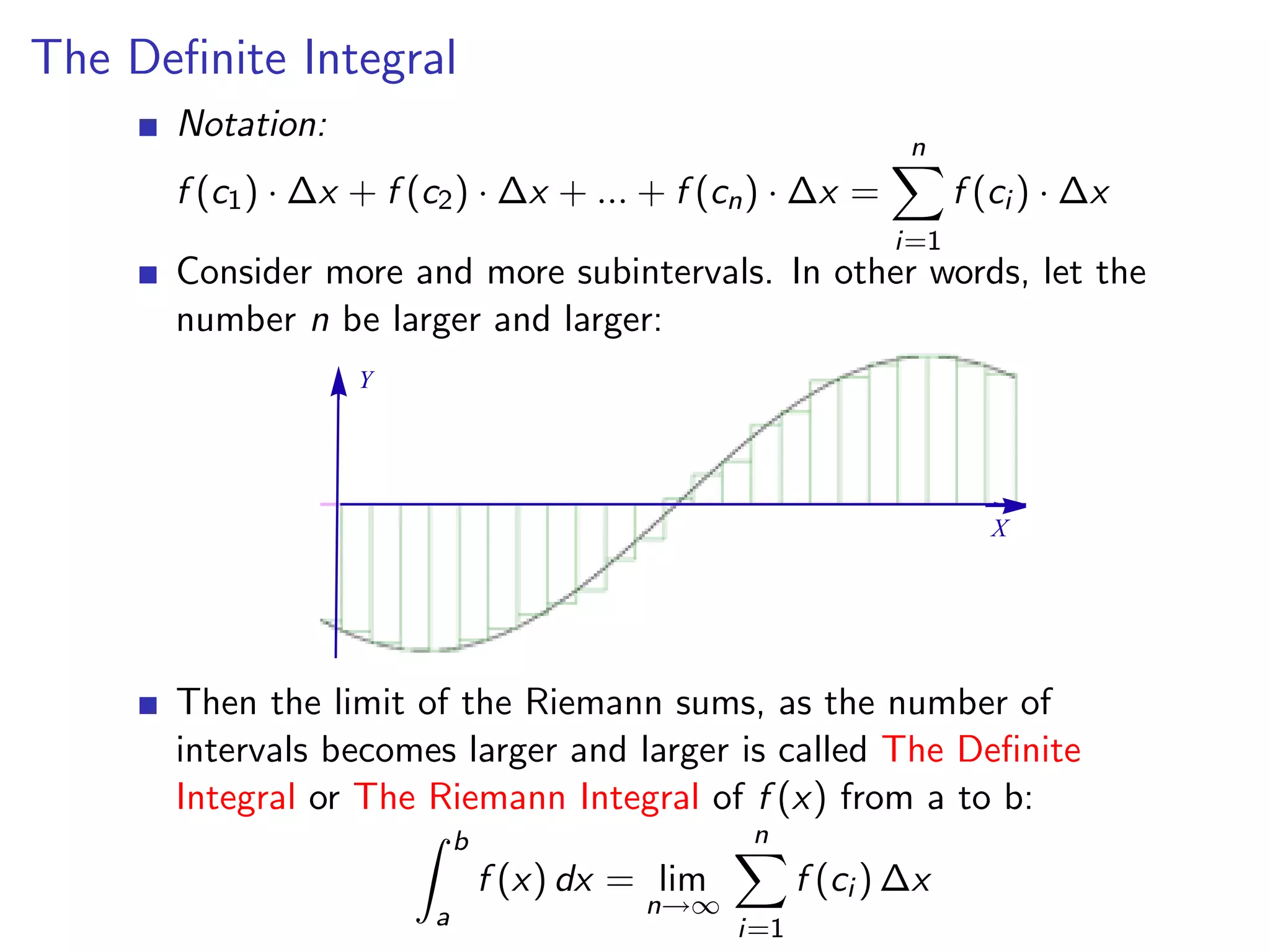 The Definite Integral | PDF