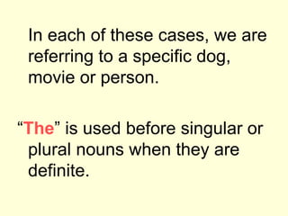 Definite And Indefinite Articles | PPT