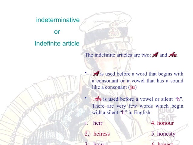 Definite and indefinite articles | PPT